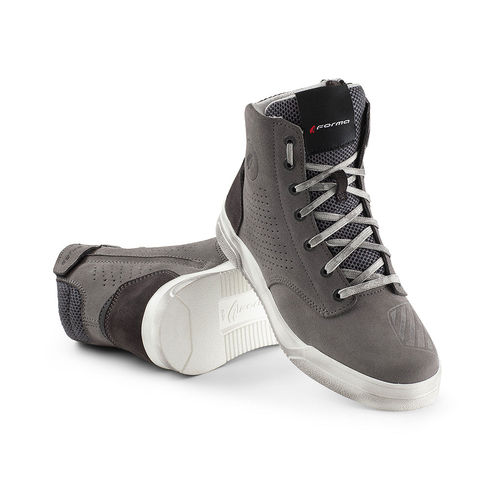 motorcycle boots | Forma City Flow gray urban waterproof street ride ...
