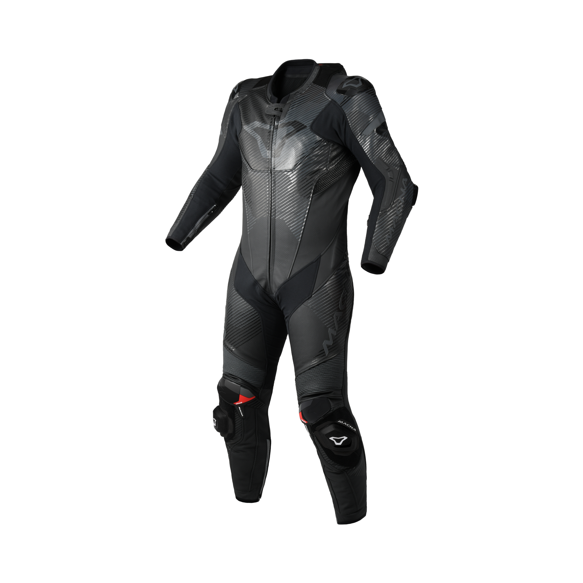 Motorcycle leather suit Macna, Ignite race suit track racing street ...